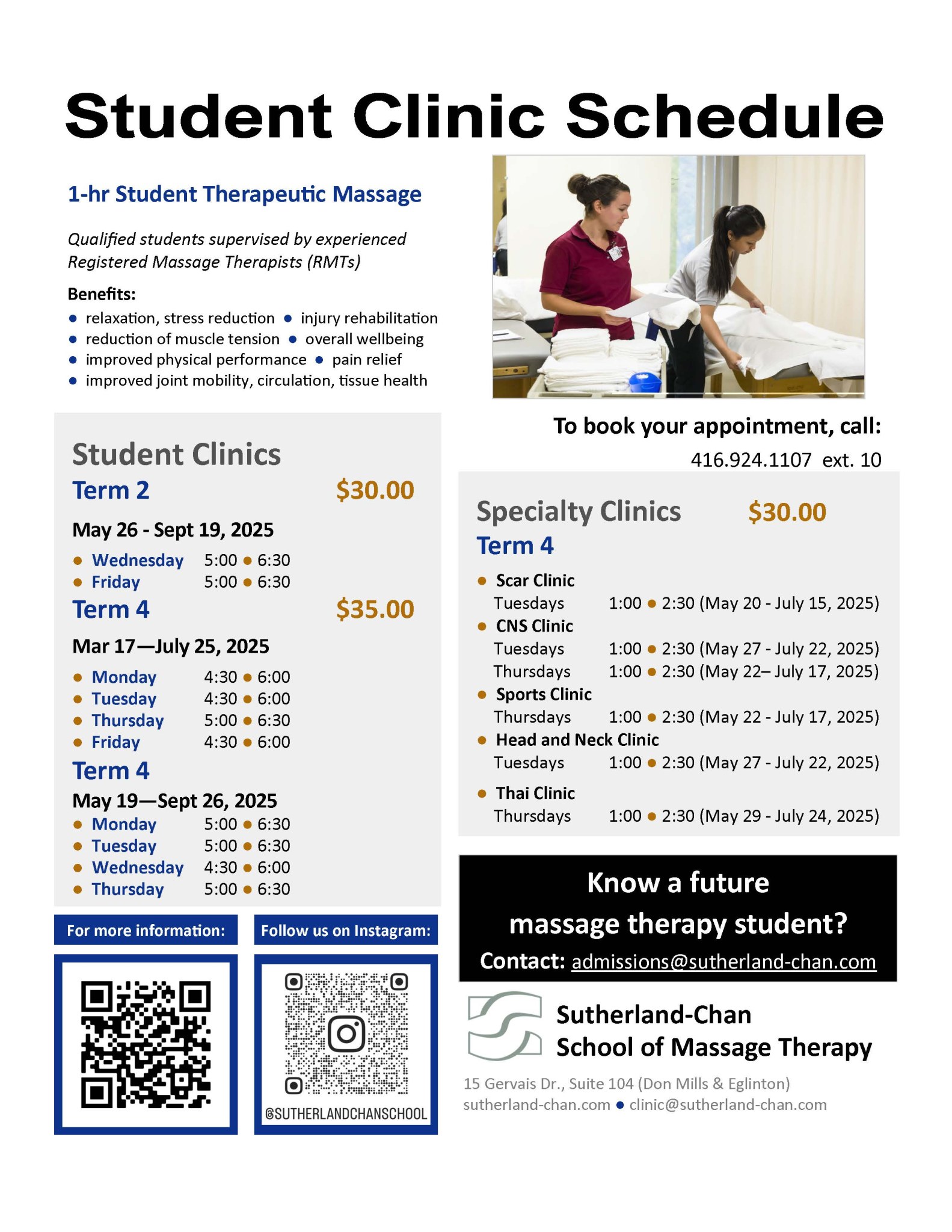 Student Clinic Hours and Pricing - Sutherland-Chan SchoolSutherland ...